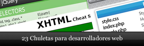 23 chuletas para desarrolladores web - Frogx Three