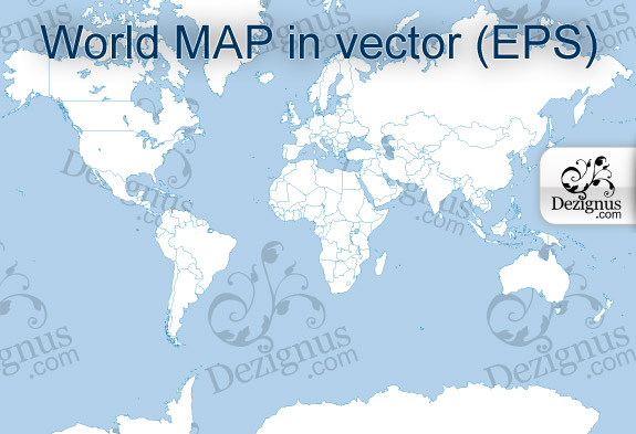 Mapa del mundo en vectores