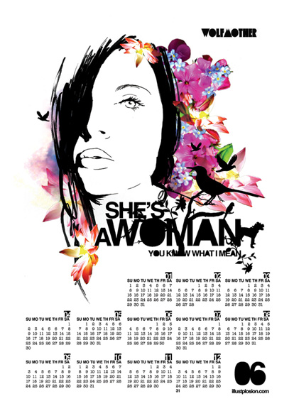 32 ejemplos de diseños de calendarios impresos