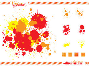 16 vectores abstractos de manchas - Frogx Three