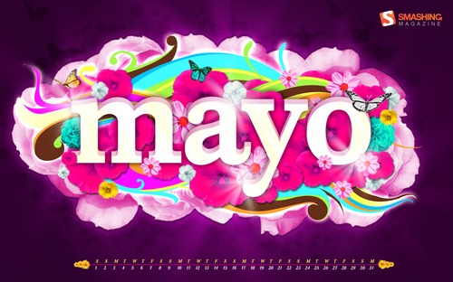 Fondos de pantalla con calendario Mayo 2010 - Frogx Three