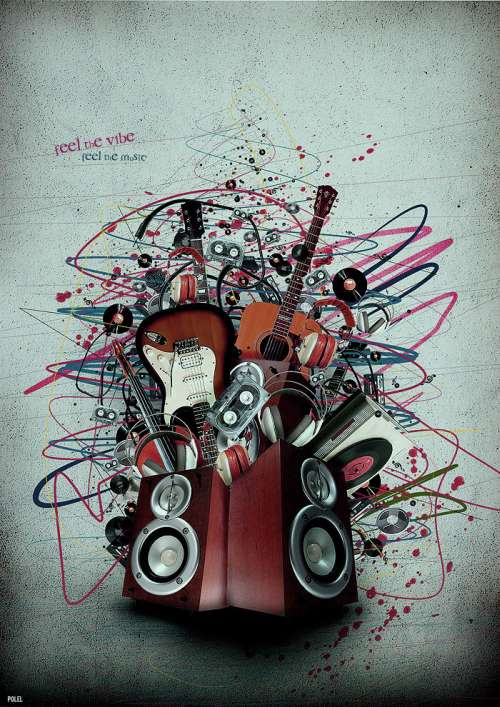 40 Increíbles obras de arte inspiradas en musica