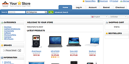 OpenCart una tienda en linea gratuita