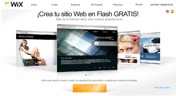 Crea tu sitio web rapido y gratis con Wix