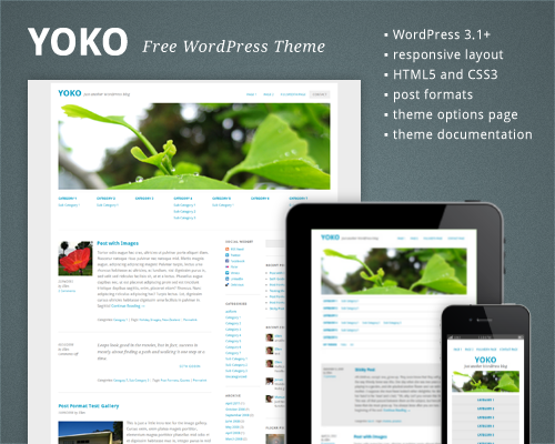 Yoko: Plantilla para Wordpress HTML5 y CSS3
