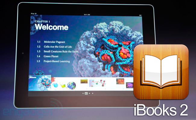 Apple lanza iBooks 2 y iBooks Author, son geniales!