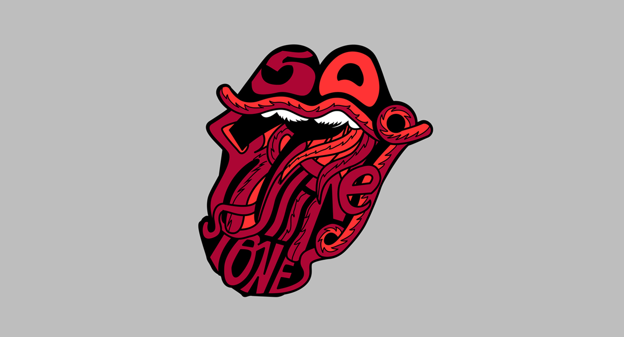 Homenaje a los Rolling Stones 50 años de logos - Frogx Three