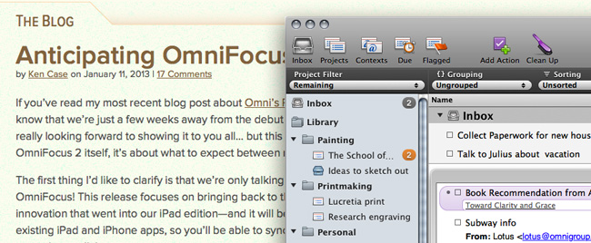 Descarga OmniFocus para Mac con licencia gratis temporalmente