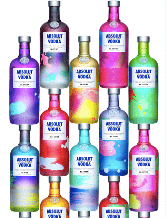 Super edición limitada de Vodka Absolut: Absolut Unique - Frogx Three