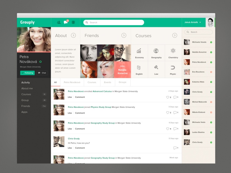 Diseño Digital: 25 Ejemplos de interfaces de aplicac... - Frogx Three