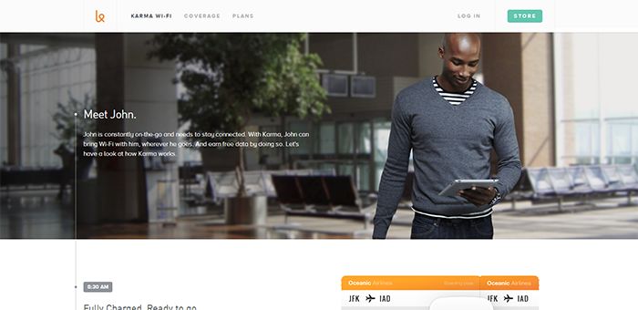 Inspiración Diseños web con estilo flat - Frogx Three