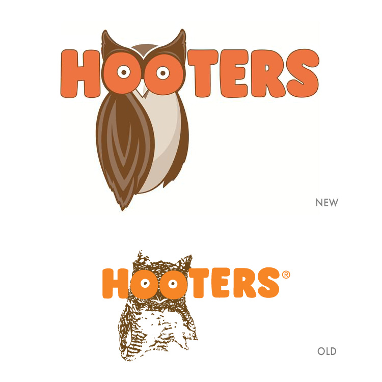 El nuevo logo de Hooters - Frogx Three