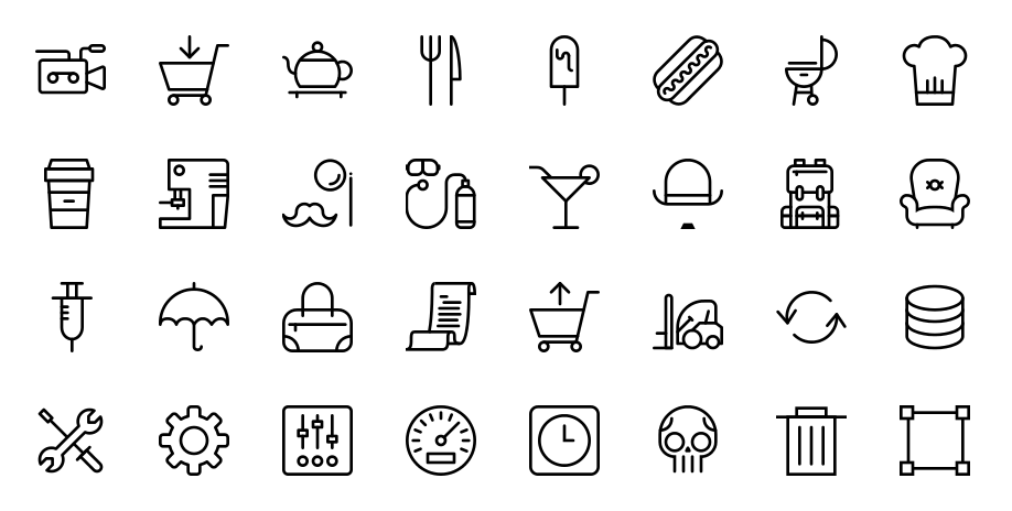Streamline: 100 Vectores de iconos gratis
