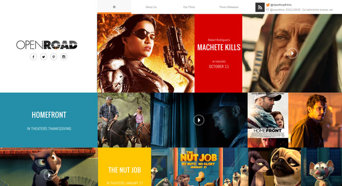 15 Hermosos diseños web creativos - Frogx Three