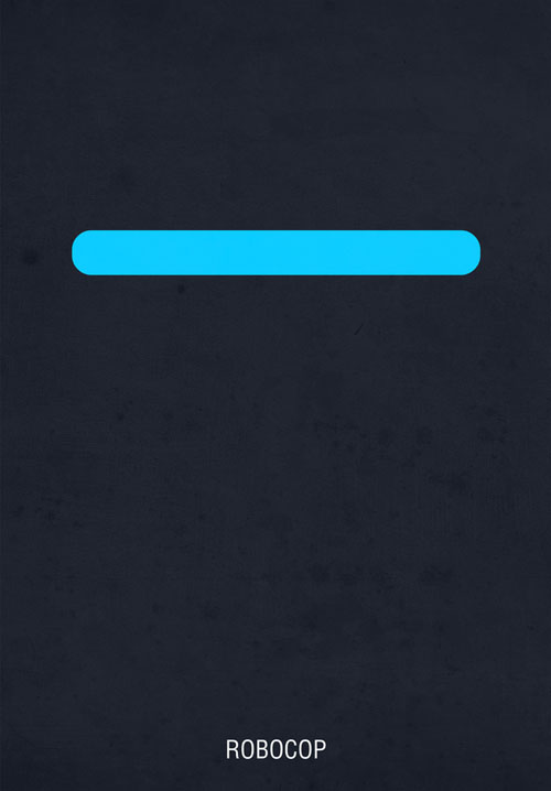 Posters de películas estilo minimalista por Hexagonall