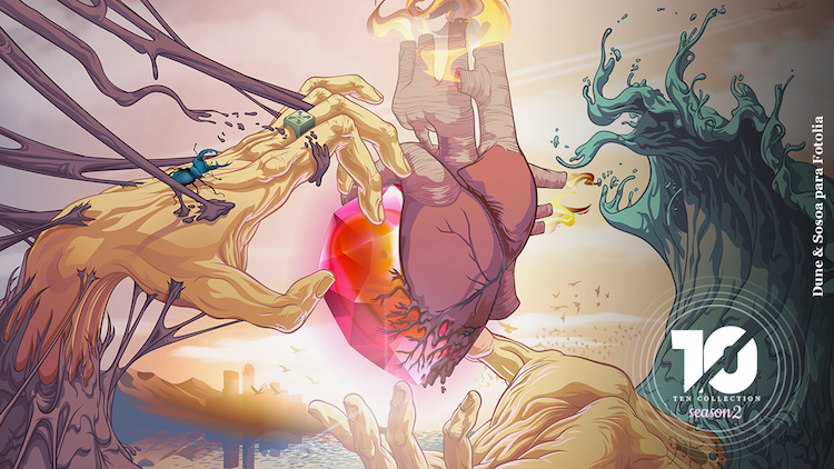 Diseño de Dune y Sosoa para la colección TEN by Fotolia - Frogx Three