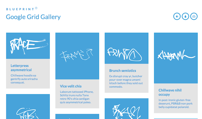 Tutorial y código para crear un grid estilo Google