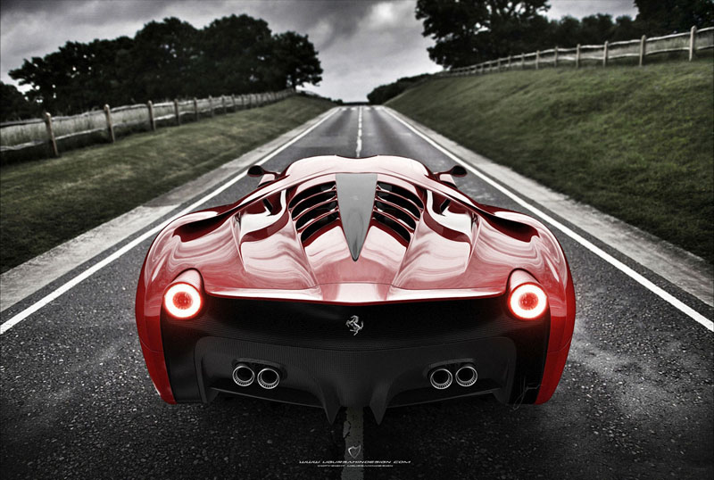 Imágenes de un concepto del Ferrari 458 Italia - Frogx Three