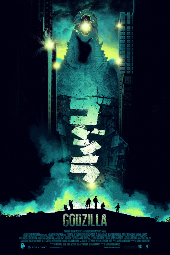 Increíbles posters de Godzilla creados por fans de l... - Frogx Three