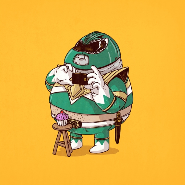 Ilustraciones de famosos personajes de la cultura Pop... - Frogx Three