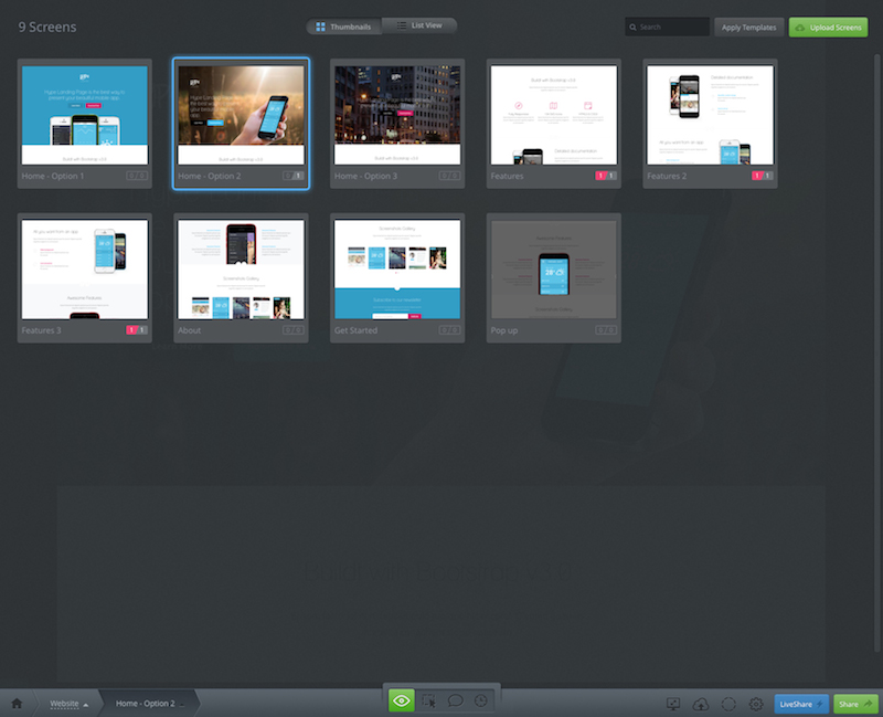 Invision una app para diseñar mockups y trabajar en ... - Frogx Three