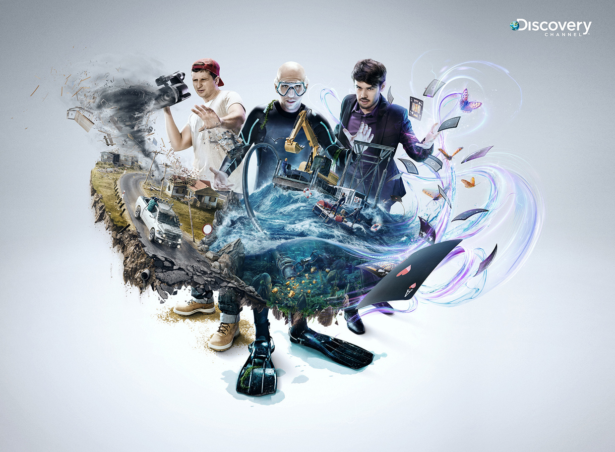 Increíble making of de publicidad de Discovery Channel