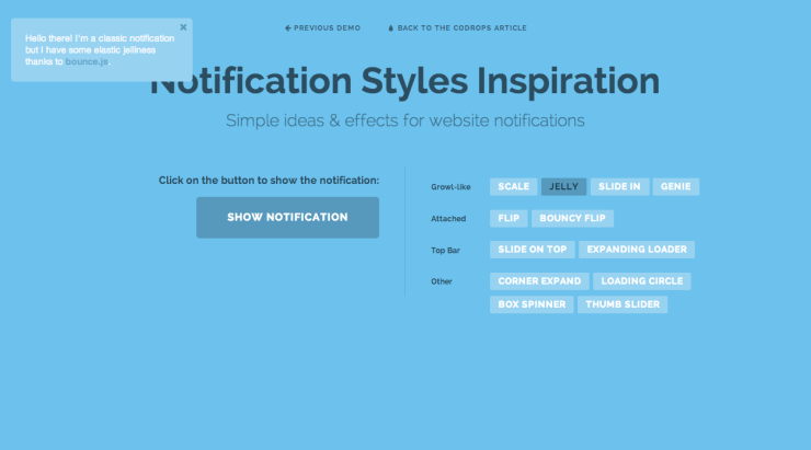Tutorial para crear notificaciones animadas con CSS3