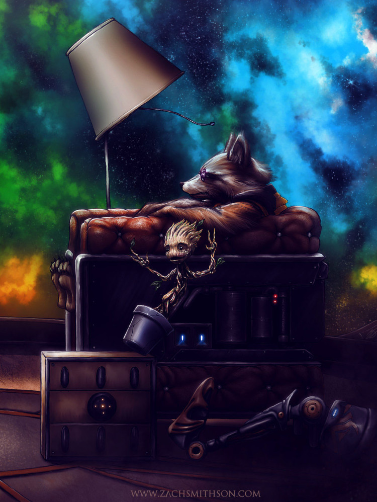 Guardianes de la Galaxia: Poster de Rocket y Groot