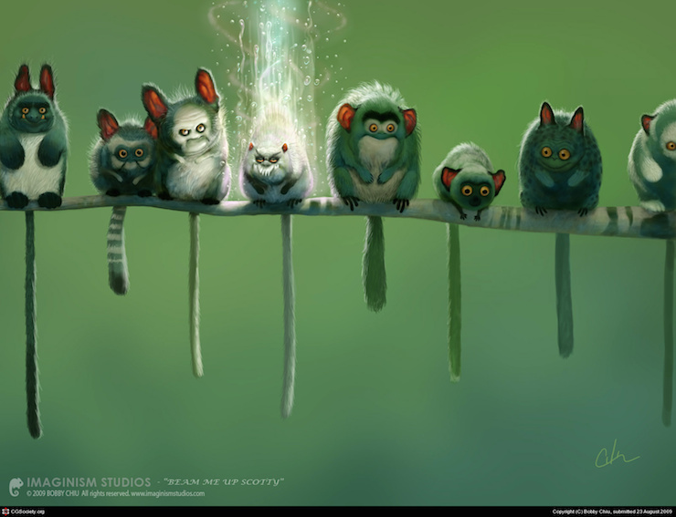 Ilustraciones de personajes surrealistas por Bobby Chiu