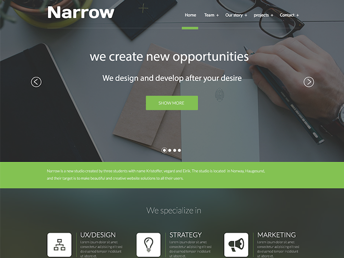 Inspiración: 10 Diseños de interfaces web - Frogx Three
