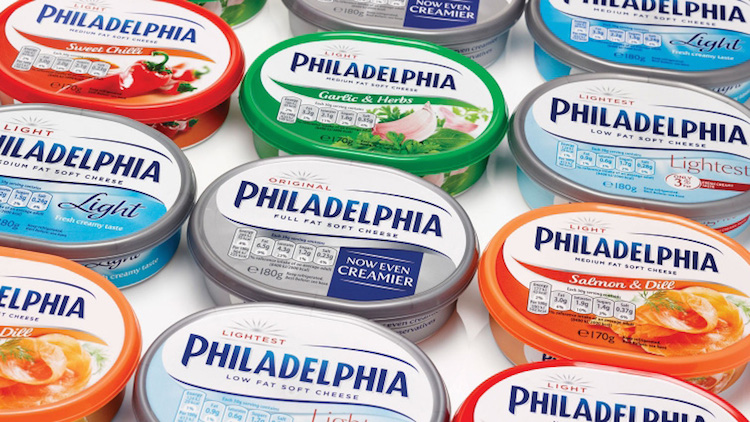Nuevo logo y packaging de Philadelphia para Europa por Dragon Rouge