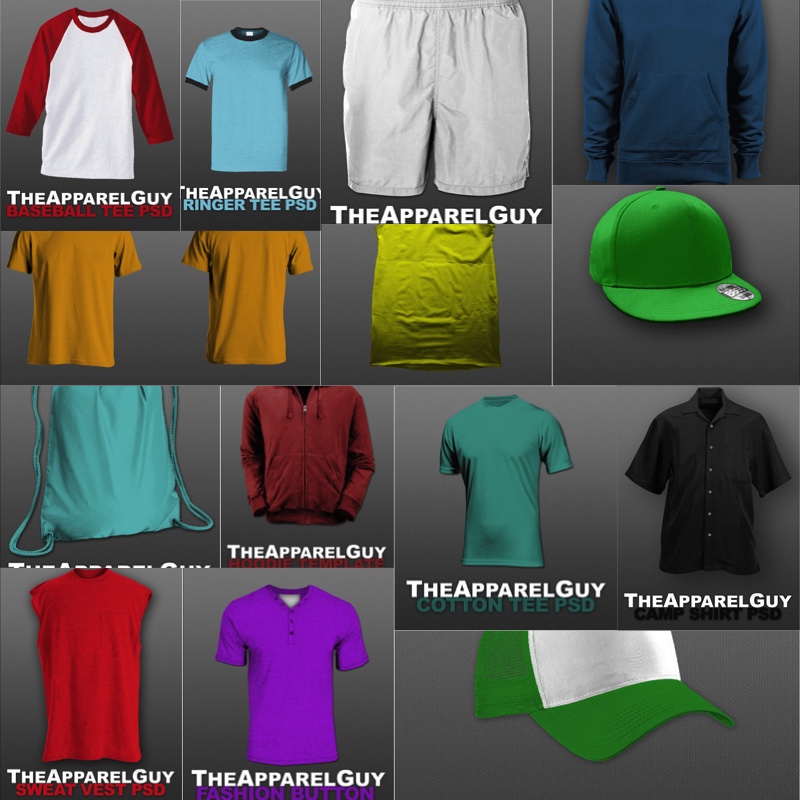 Mockups PSD de ropa de hombre gratis