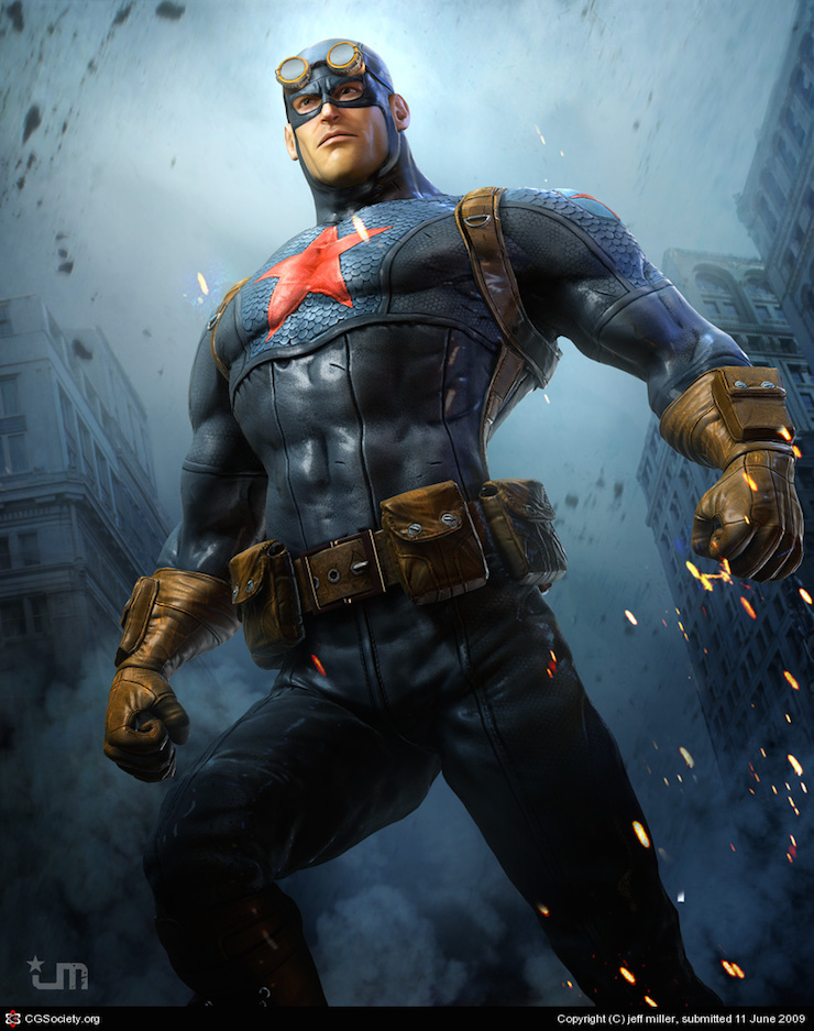 Galería de renders de superhéroes hechos por fans - Frogx Three