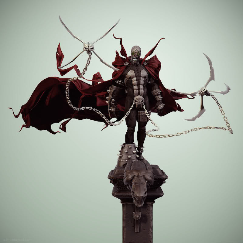Increíble render 3D de Spawn por Mariano Steiner - Frogx Three