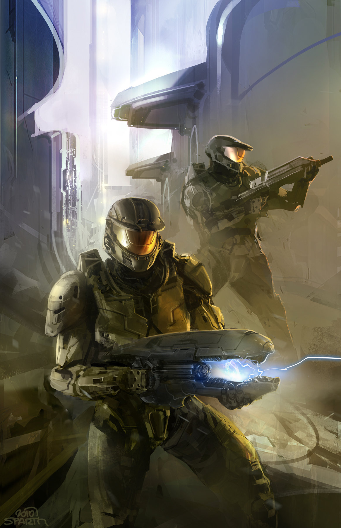 Diseños de Nicolas Bouvier director de arte de Halo 5