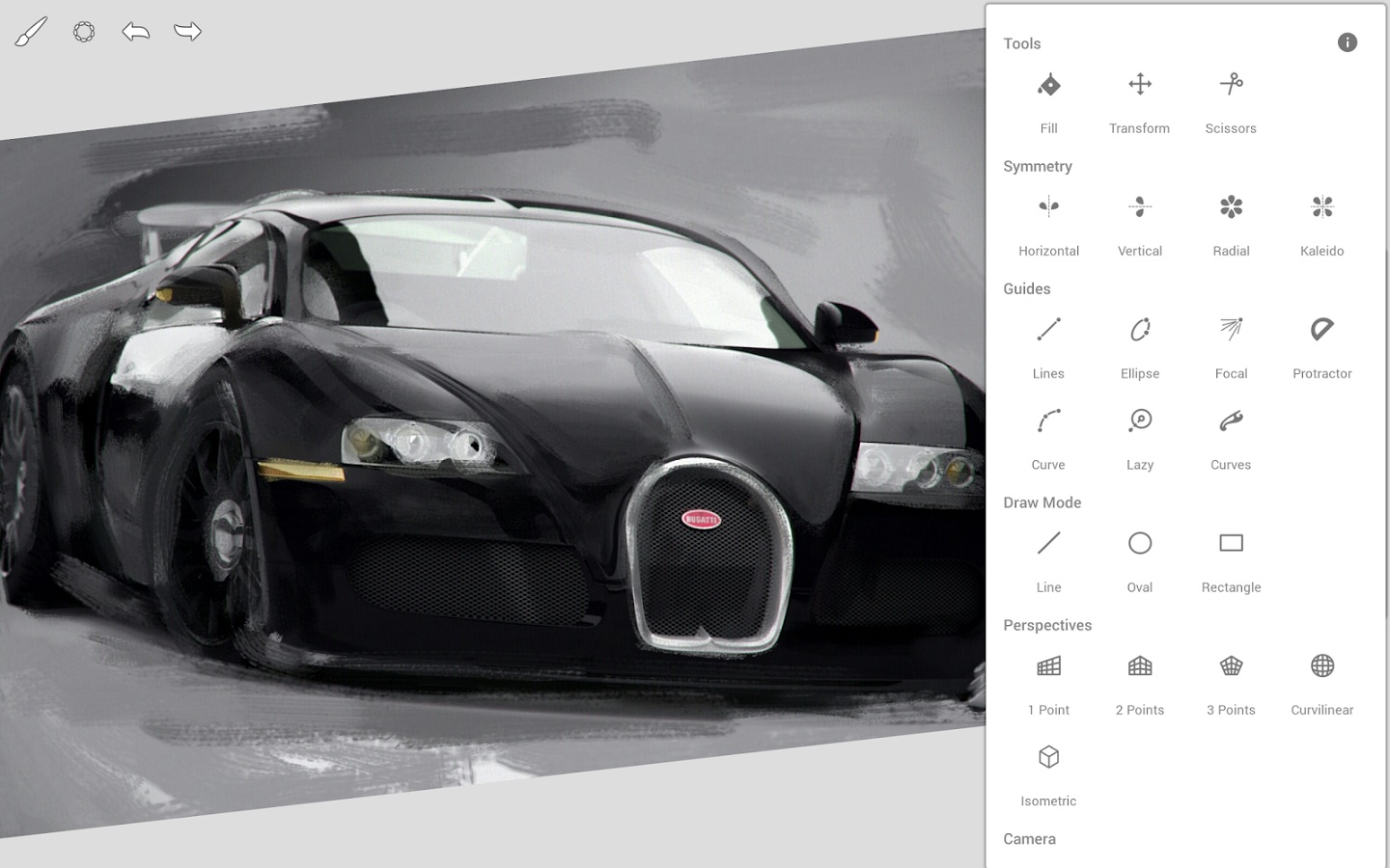 Infinite Studio, Android App para diseñadores e ilustración