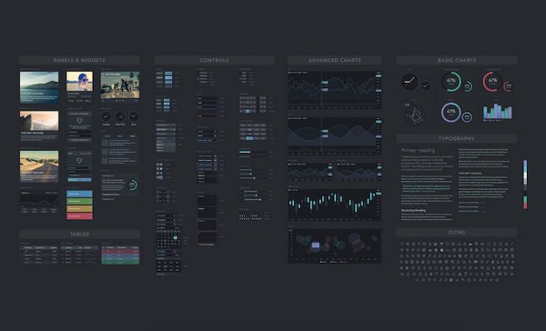 Matter UI Kit template para Sketch o Photoshop - Frogx Three