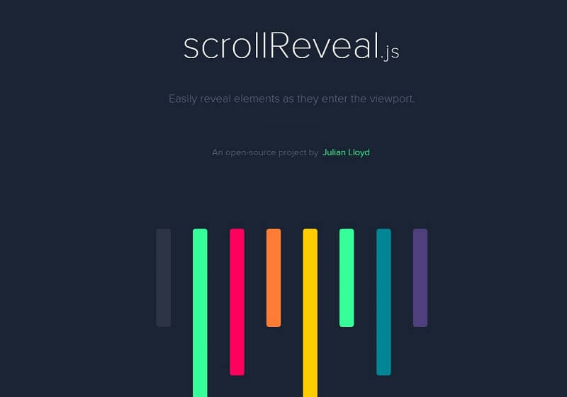 ScrollReveal para revelar elementos cuando sean visibles