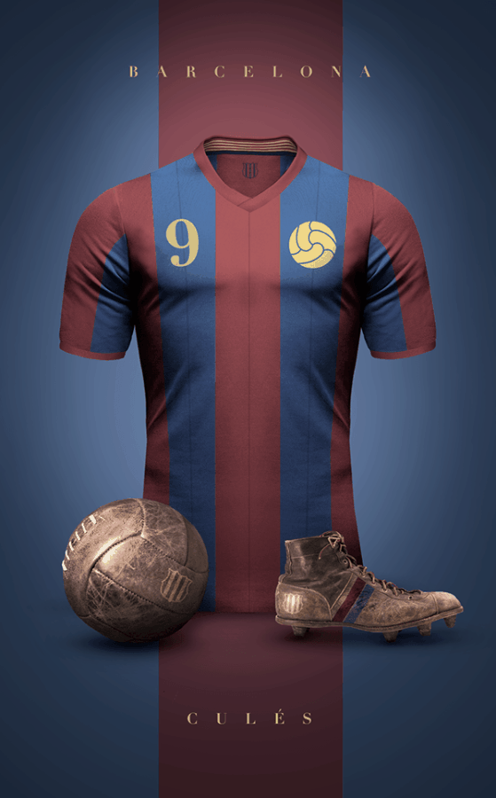 Uniformes de clubes de fútbol estilo vintage por Emi... - Frogx Three