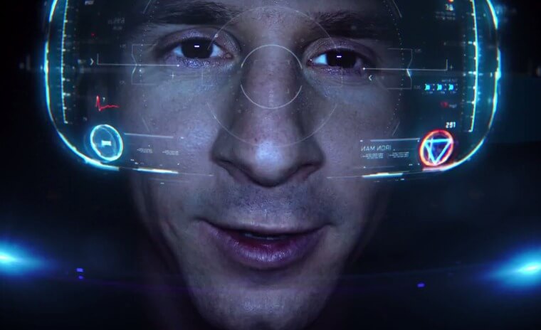 Messi jugando a los Avengers con lentes de realidad aumentada en ...