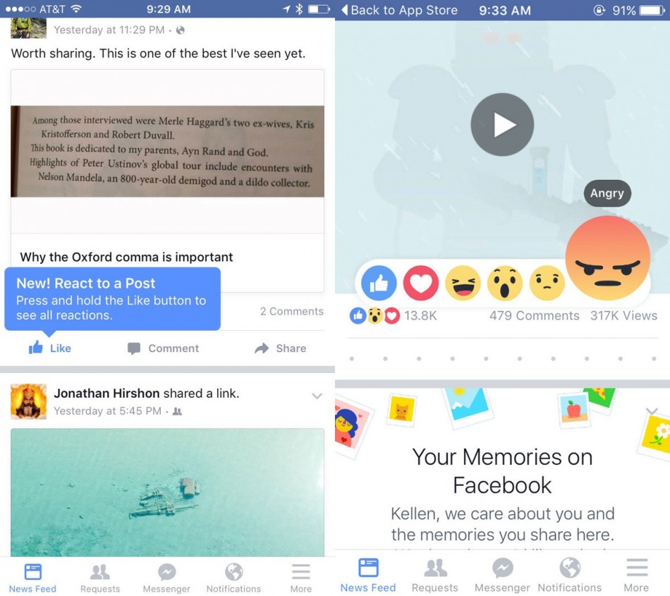 Ya puedes utilizar las nuevas reacciones de Facebook