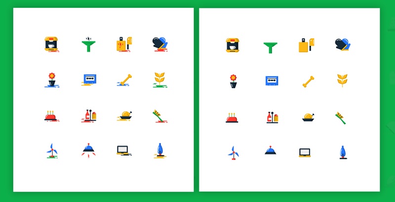 1000 Iconos gratis coloridos con estilo flat - Iconos