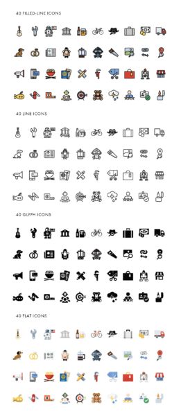 Paquete de 160 iconos para descargar gratis - Frogx Three