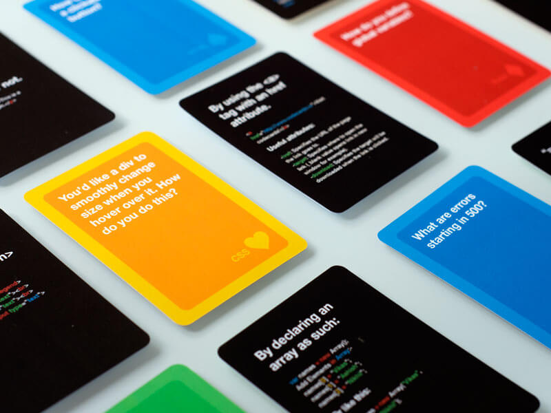 Code Cards: El juego de cartas para aprender programación - Diseño Web