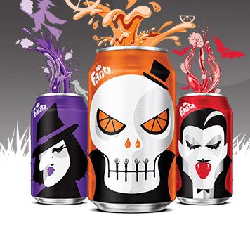 Coca-Cola lanza campaña de halloween 2017 para Fanta - Packaging