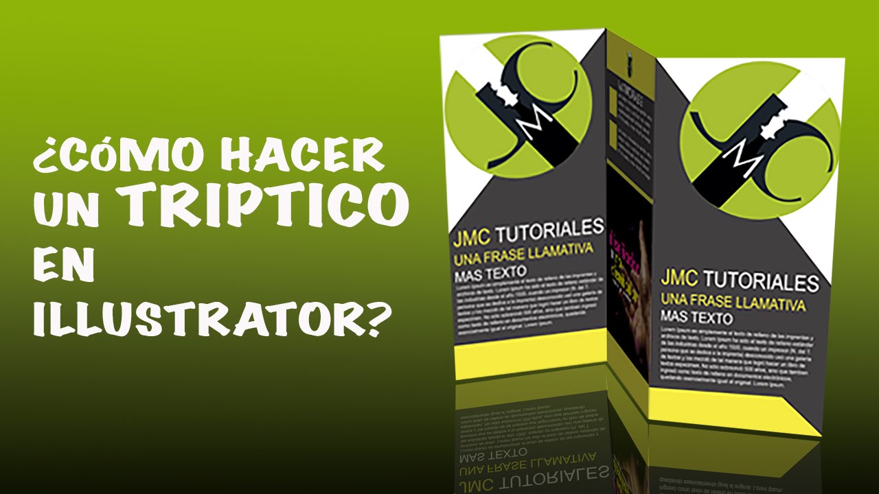 Como diseñar un triptico en Illustrator - Tutoriales