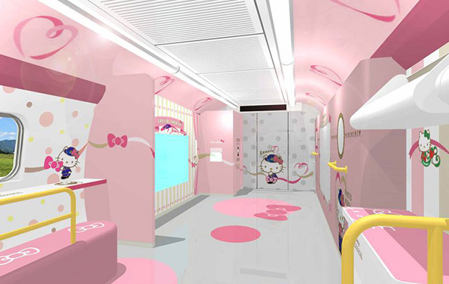 Japón presenta un tren inspirado en Hello Kitty - Diseño de productos