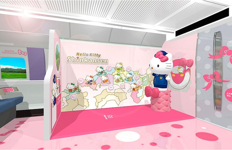 Japón presenta un tren inspirado en Hello Kitty - Diseño de productos