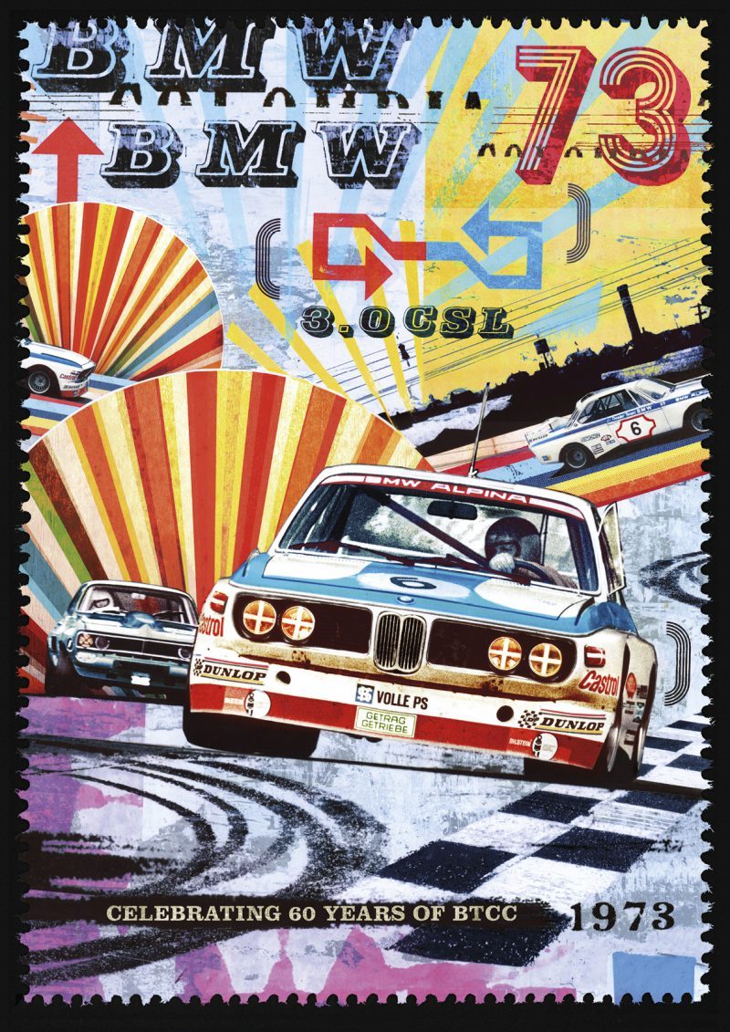 BMW lanza hermosos de pósters vintage por el 60 aniversario de la BTCC - Posters