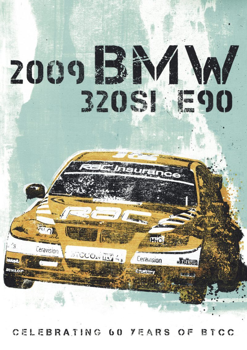 BMW lanza hermosos de pósters vintage por el 60 aniversario de la BTCC ...